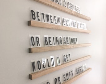 Wooden Letter Set - Etsy