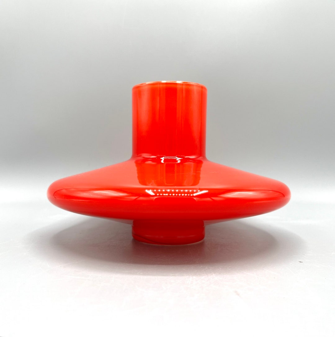 Friedrich Kristall Mid Century Red ufo Glass With - Etsy
