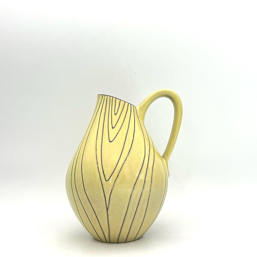 Vintage Schlossberg Keramik Vase – Yellow Fat Lava Era Decor - Etsy