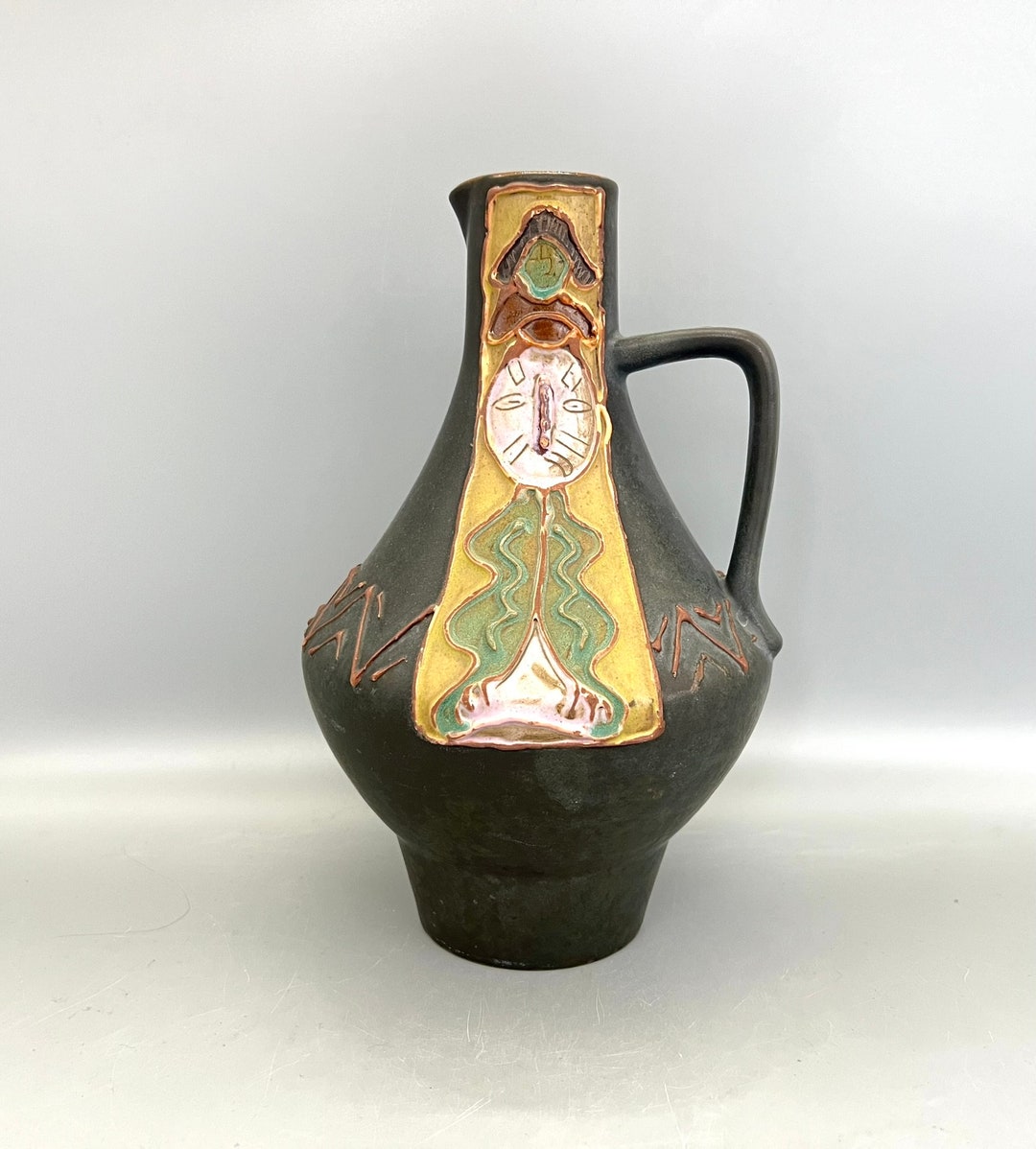 Ceramano Inca Vase, Hans Welling Design, Mid Century Modern - Etsy