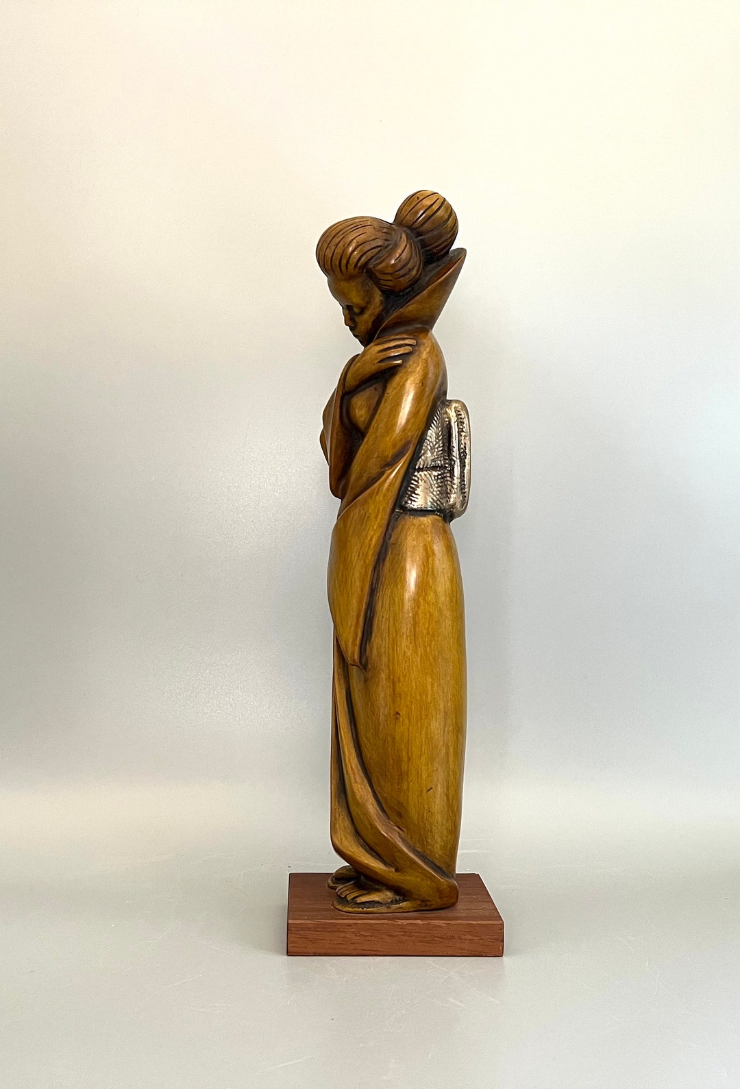 Achatit ,,geisha" , Very Rare Figure, Handmade From the 1950s / 1960s ...