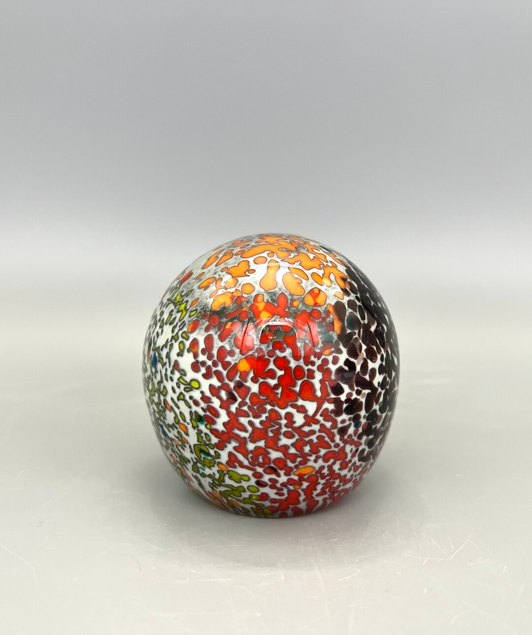 Mdina Glass Paperweight , Multi Color - Orange,/ Red / Blue / Black ...