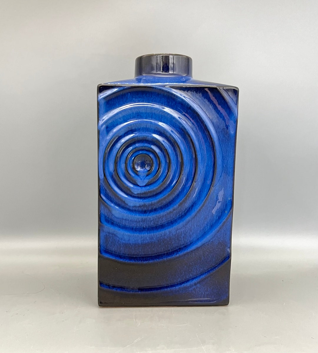 Steuler 194 / 25 Mid Century Modern 1960s Blue/ Black OP ART,, Zyklon ...