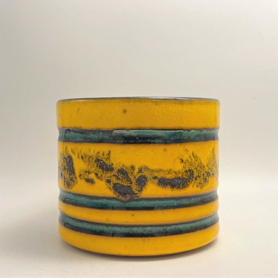 Spara Edel Keramik Funky Rare Yellow Mid-size Planter 1970s - Etsy