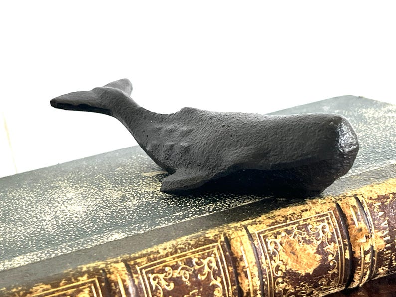 Vintage Cast Iron Whale | Whale Paper Weight - Etsy