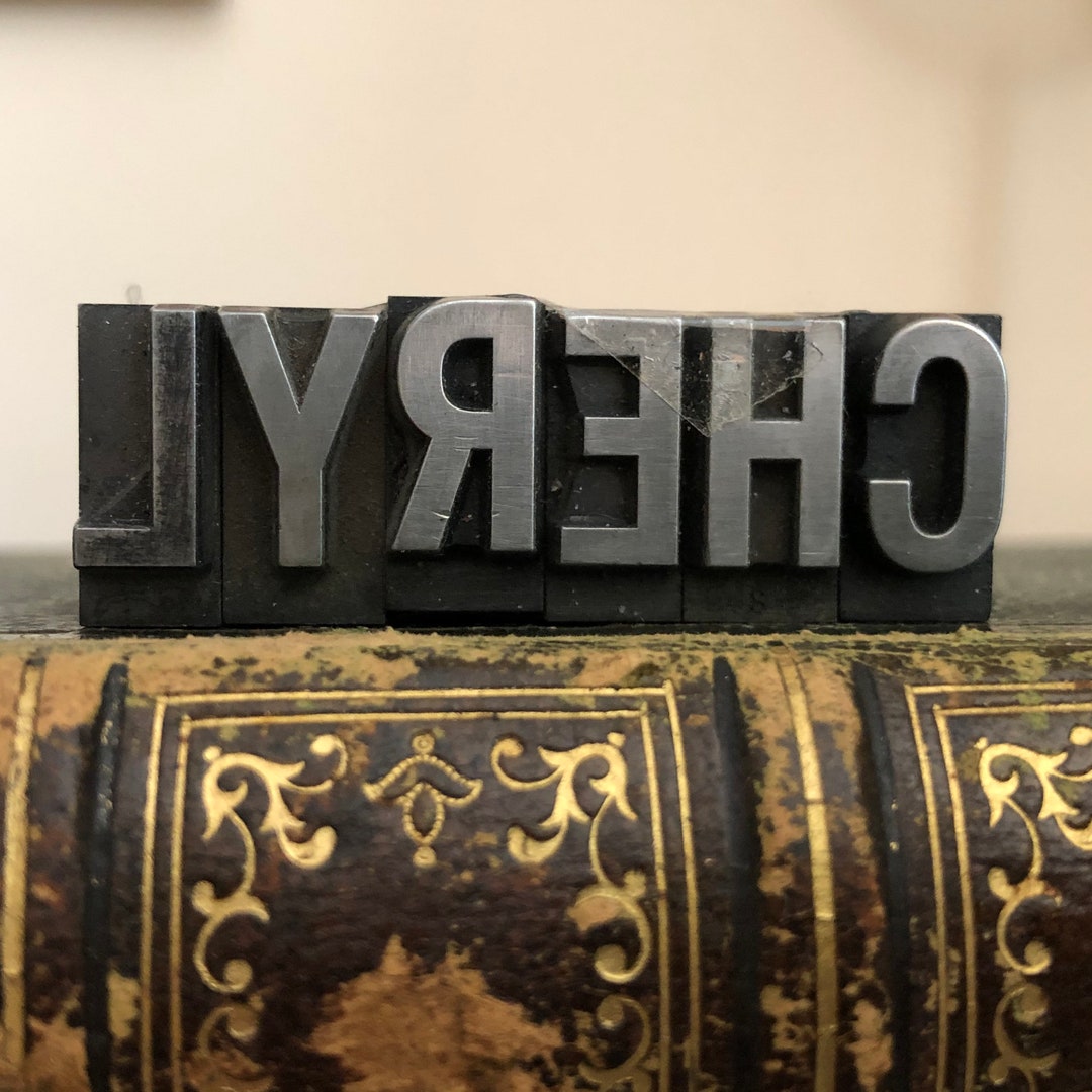 Typesetting Letter Blocks | Letterpress | CHERYL - Etsy