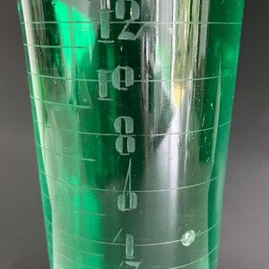 Large Antique Glass Lab Beaker, Etched Measurements and Pour Spout ...