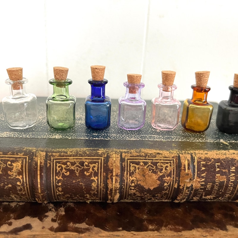 Colored Glass Bottles - Etsy