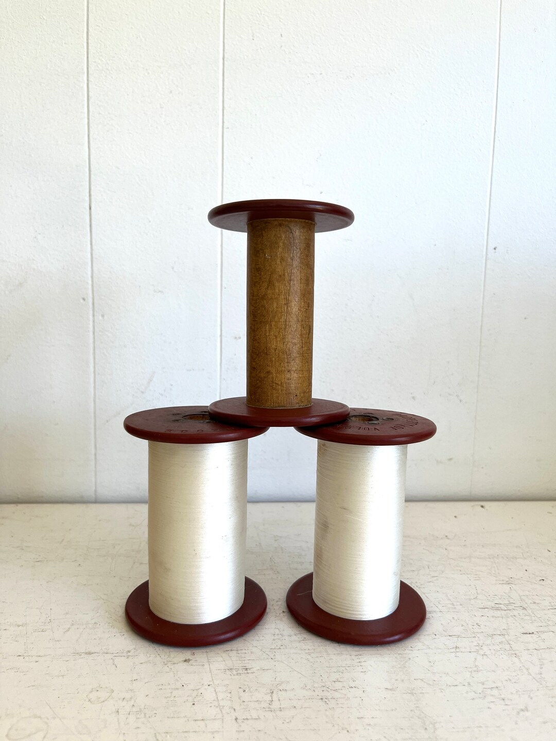 Antique Factory Spool With Original Silk Thread | Vulcan Silk Co., 1930 ...