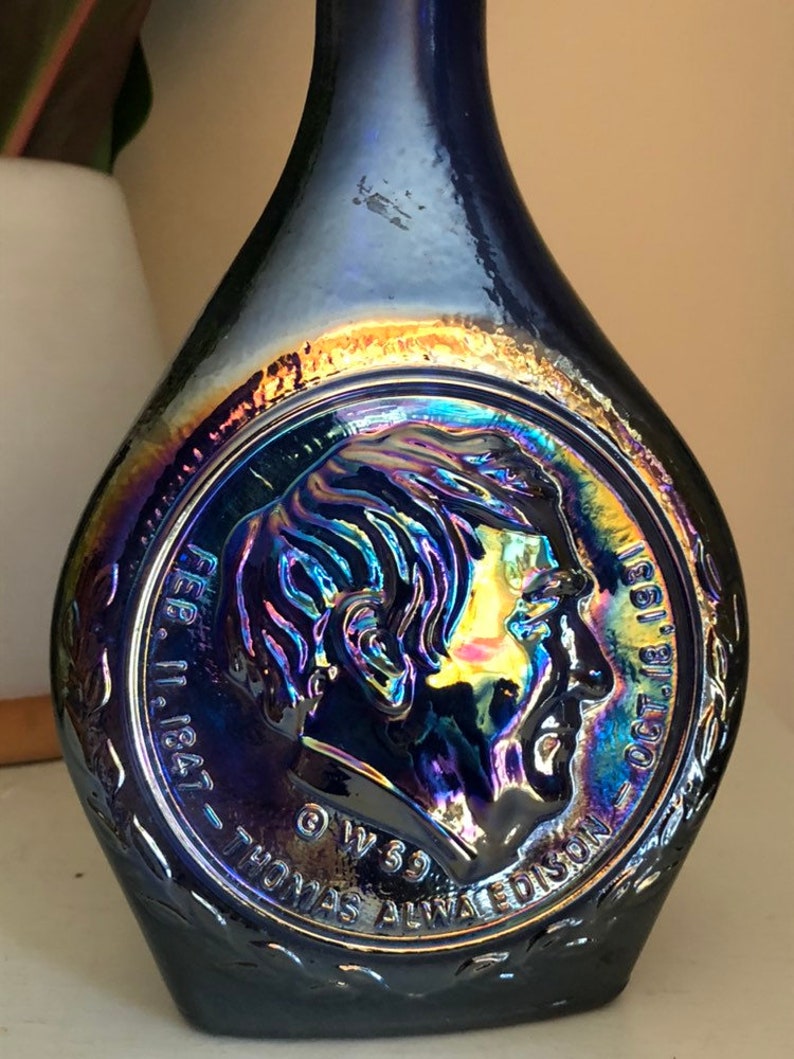 Thomas Edison Commerative Bottle Original Box Wheaton Glass | Etsy