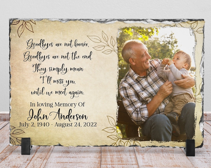 In Loving Memory: Personalized Memorial Plaque - Etsy
