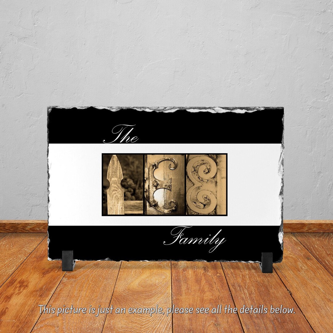 Custom Slate Name Signs: Perfect Wedding & New House Gift - Etsy