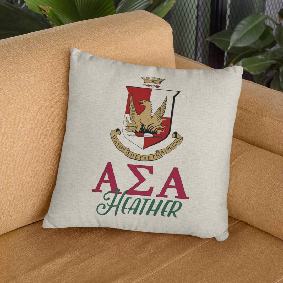 Alpha Sigma Alpha Sorority Pillow - Perfect Big Little Gift! - Etsy