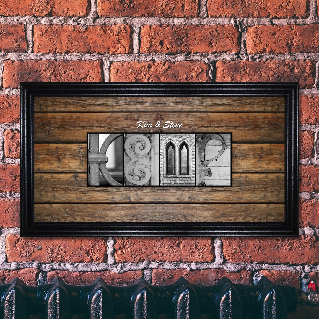 Personalized Letter Art: Last Name & Family Sign Perfect for ...