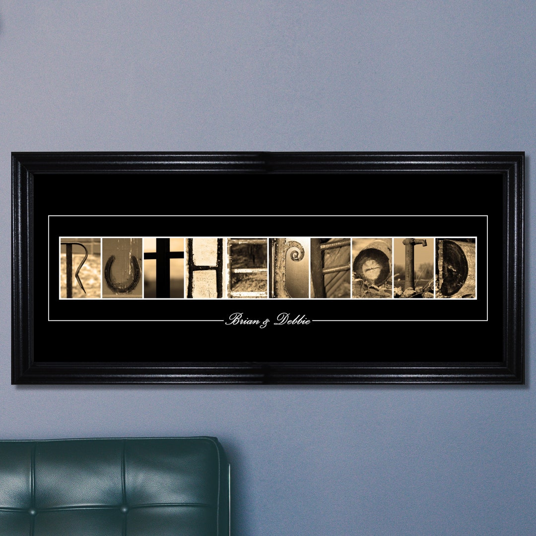 Custom Letter Art Alphabet Address & Anniversary Signs - Etsy