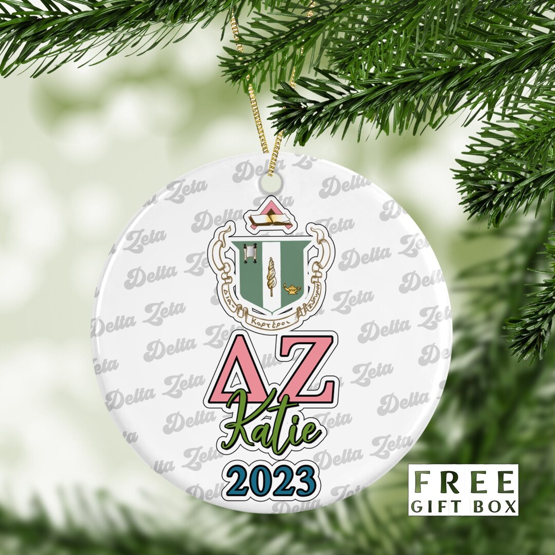 Delta Zeta Sorority Ornament: Custom College Merch for Big Little ...