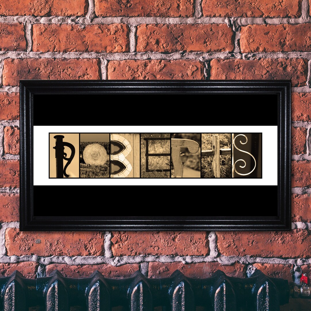 Custom Letter Art Alphabet Address & Anniversary Signs - Etsy