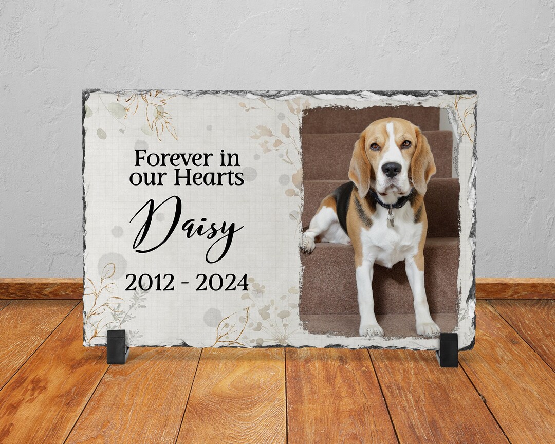 In Loving Memory Pet Memorial Slate Frame - Etsy