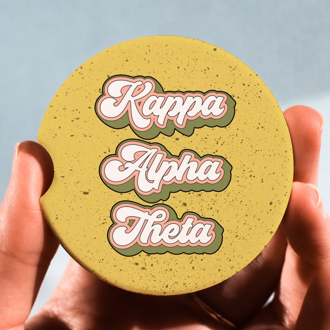 Kappa Alpha Theta Car Coasters: Sorority Gift - Etsy