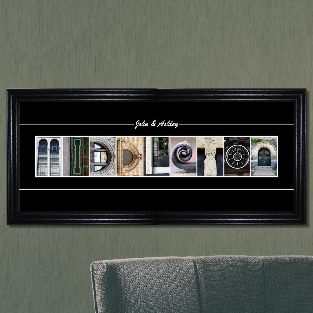 Personalized Letter Art: Last Name & Family Sign Perfect for ...
