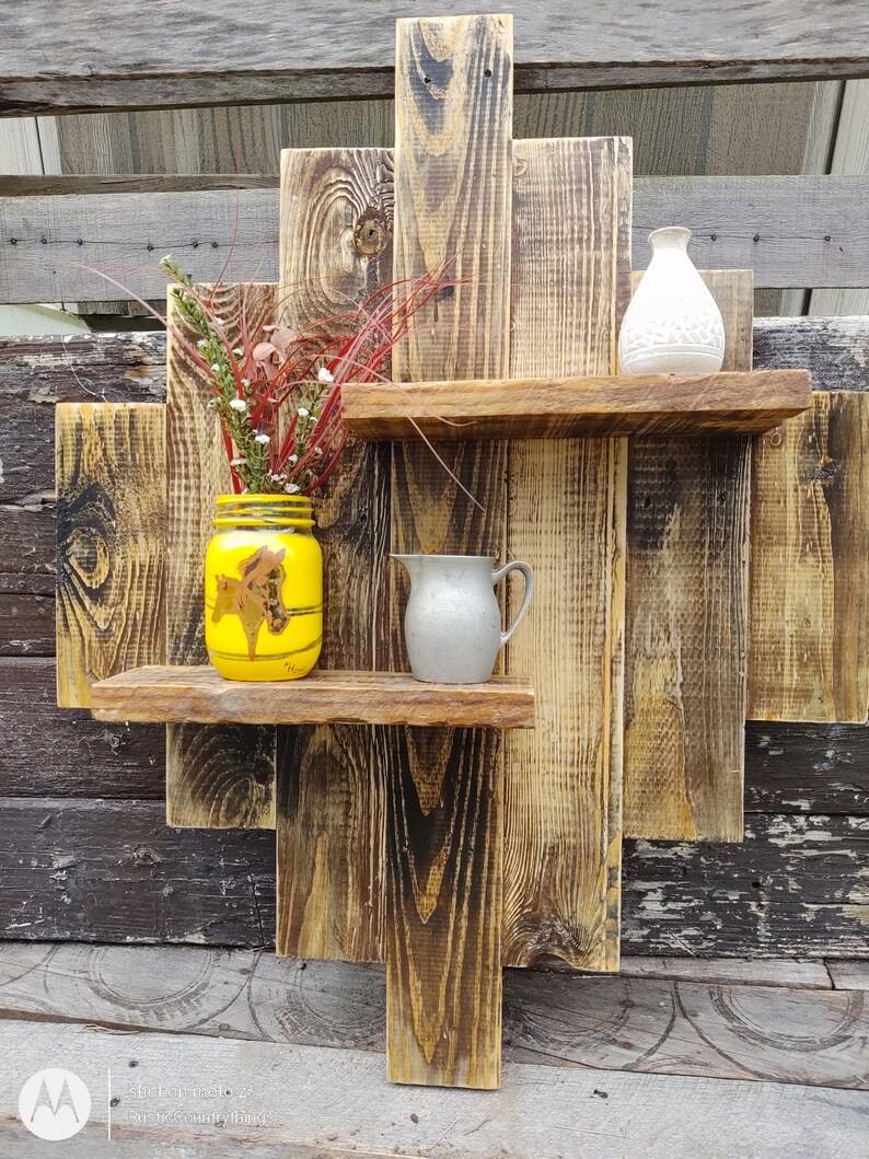 Reclaimed Woodeaster Pallet Reclaimed Pallet Wood Shelf | Etsy