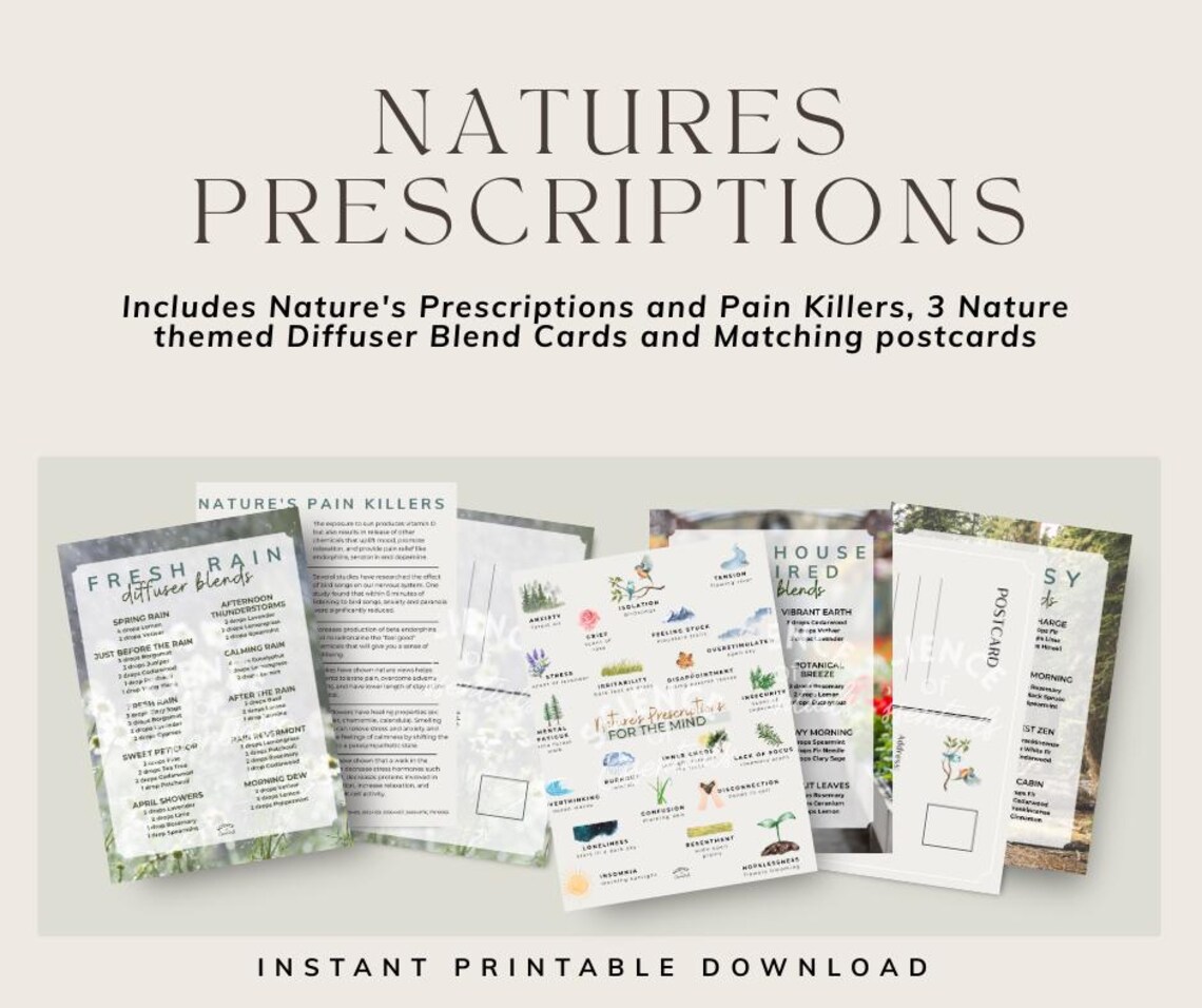 Nature's Prescriptions: Printable - Etsy