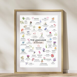 Language of Flowers: Printable - Etsy