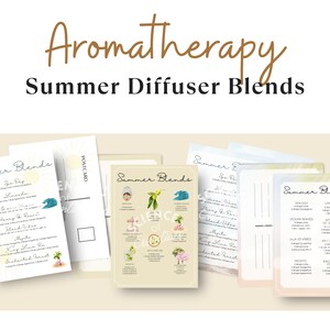 Essential Oil Summer Diffuser Blends Printable - Etsy