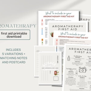 Aromatherapy for First Aid Support: Printable - Etsy
