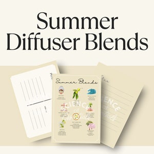 Essential Oil Summer Diffuser Blends Printable - Etsy