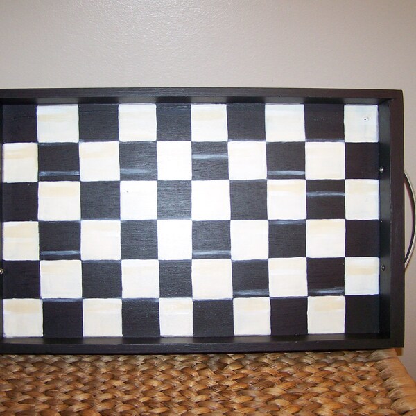 Hand Painted Wood Tray - Etsy