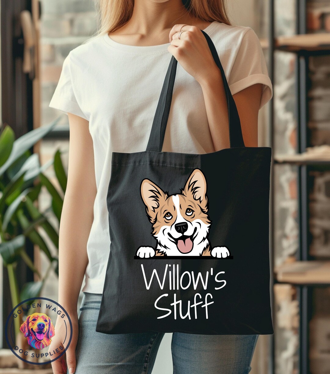 Corgi Tote Bag • Personalized Corgi Tote Bag • Custom Corgi Tote Bag ...