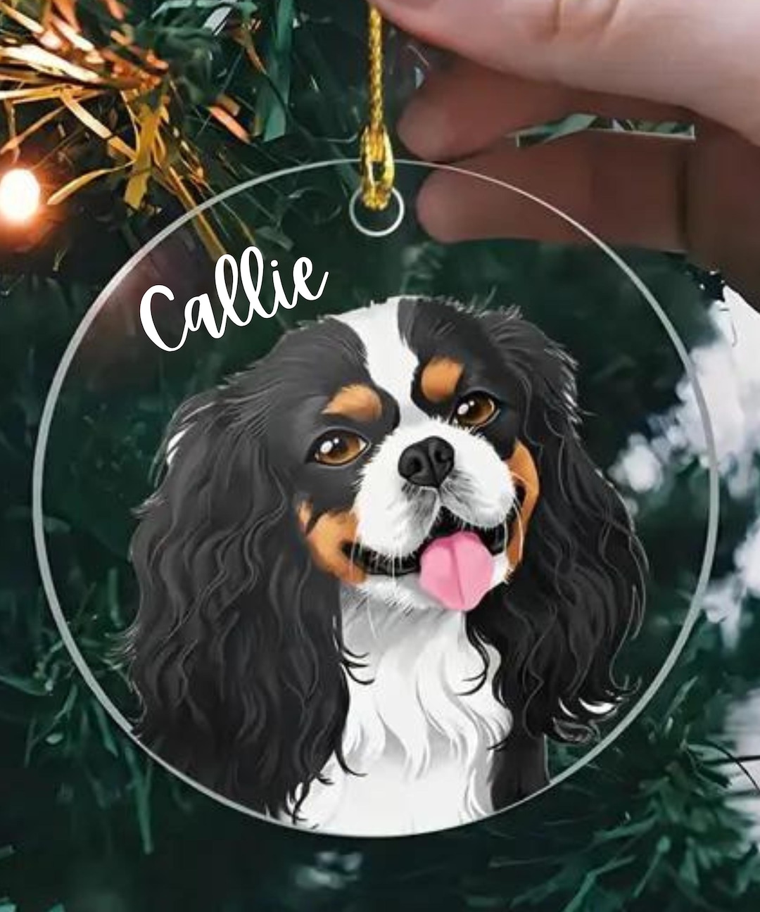 Cavalier King Charles Spaniel Ornament • Personalized Cavalier King ...