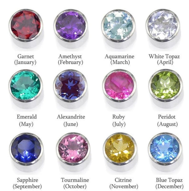 Sterling Silver Tiny Birthstone Ring: Custom CZ Cluster - Christmas ...
