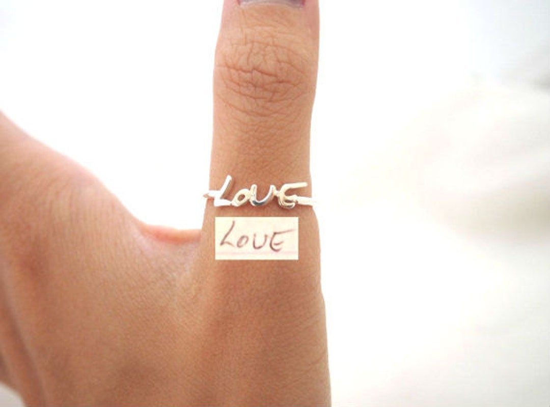 Signature Ring - Handwriting Ring - Initial Ring - Personalized Ring ...