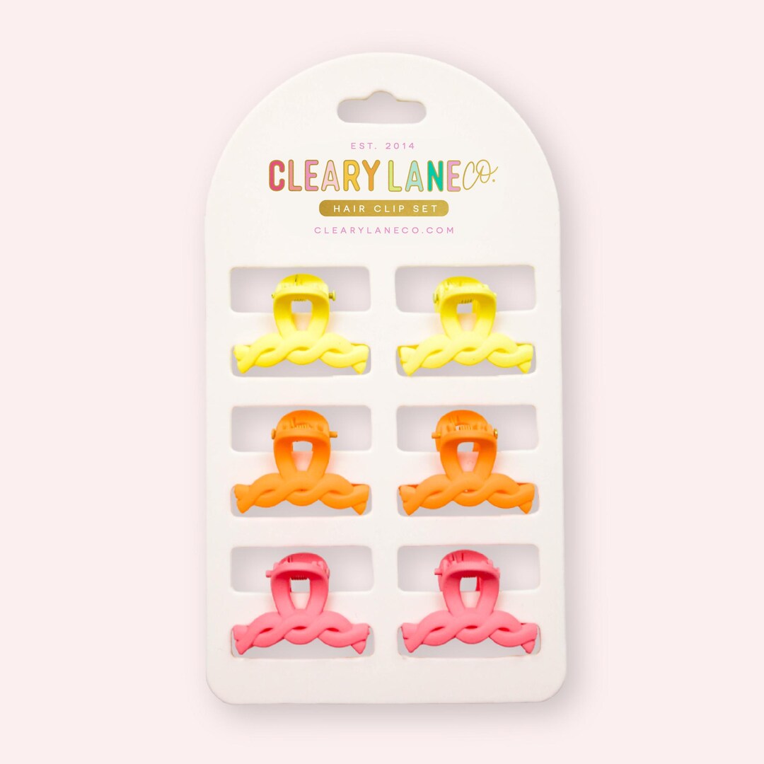 Colorful Hair Clips, Mini Hair Clip Set, Mini Claw Clip, Cute Hair Clip ...