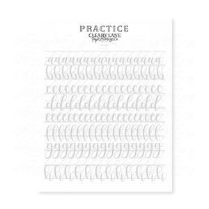 Hand Lettering Worksheets, Handlettering Practice Sheets, Modern ...