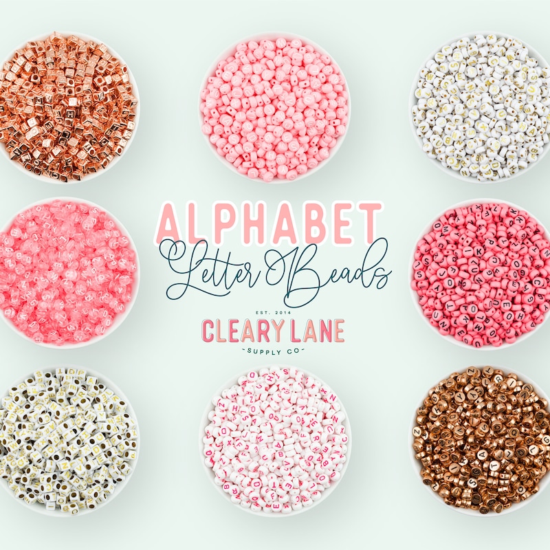 Single Letter Alphabet Beads - Etsy