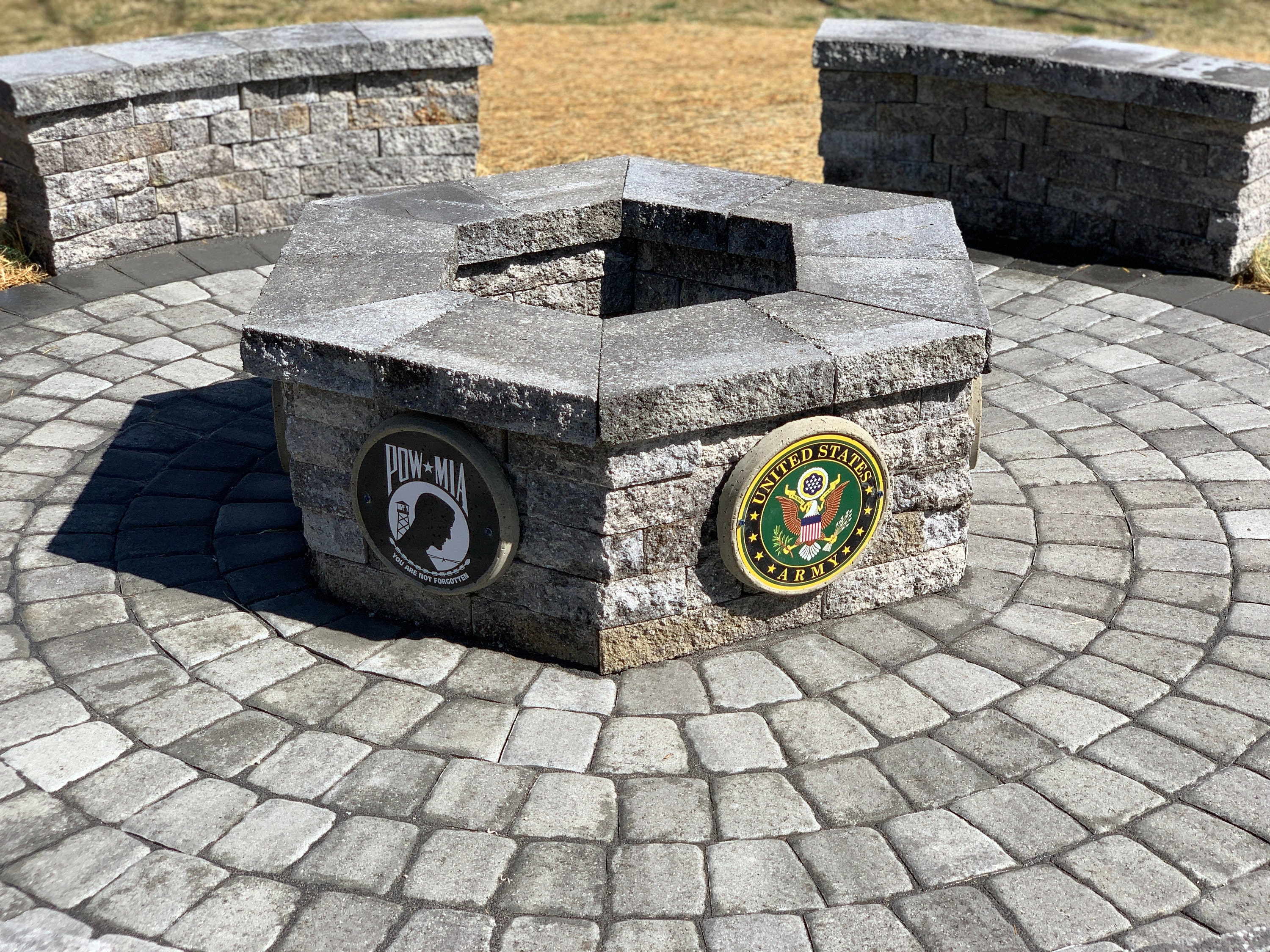 Your Branch of Service on a Garden Stone - Etsy