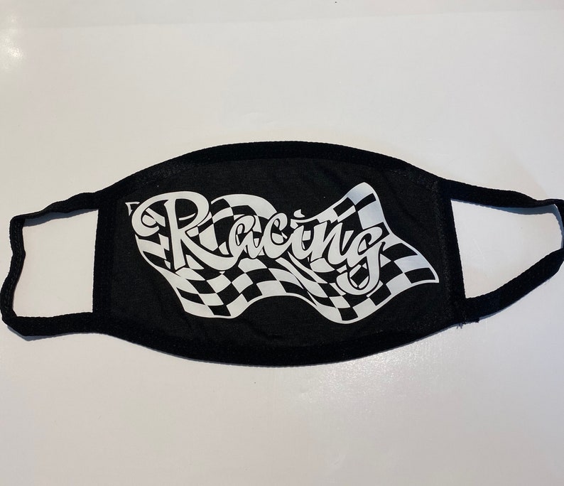 Face Mask Racing Checkered Flag - Etsy