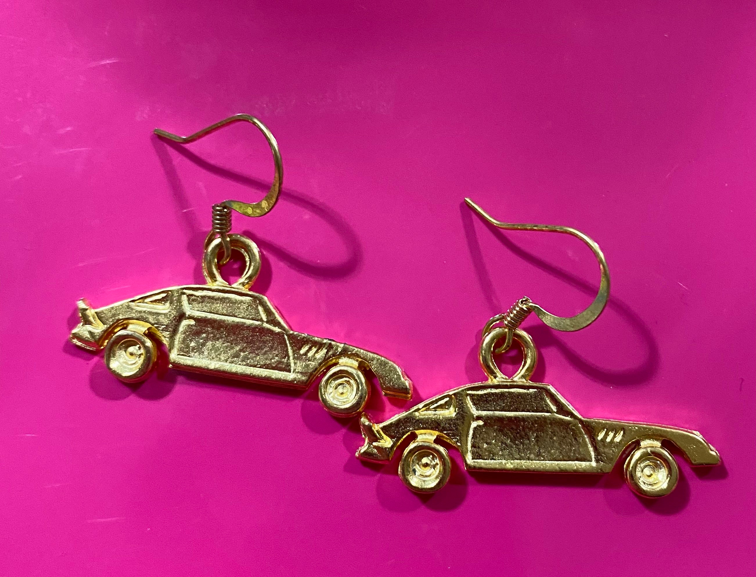 Traceys Racing Jewelry Gold Tone Camaro Stock Car Charm Earrings - Etsy