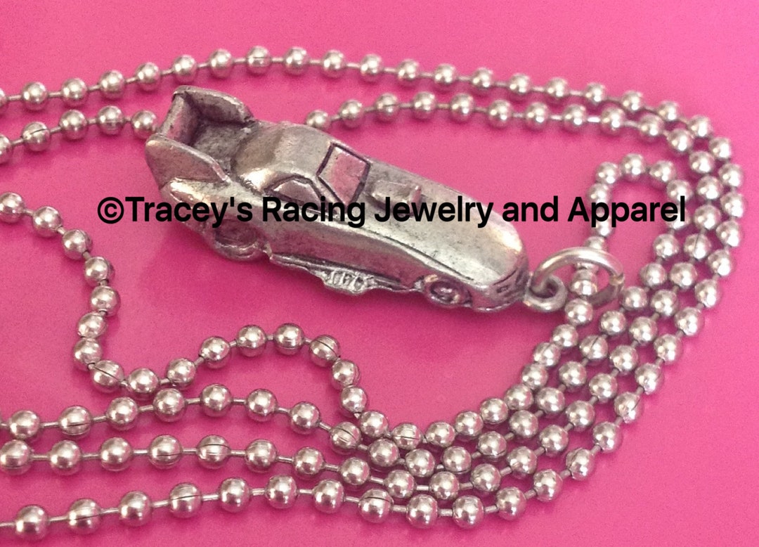 NHRA Nitro Funny Car Necklace Silvertone Chain Auto Racing Jewelry - Etsy
