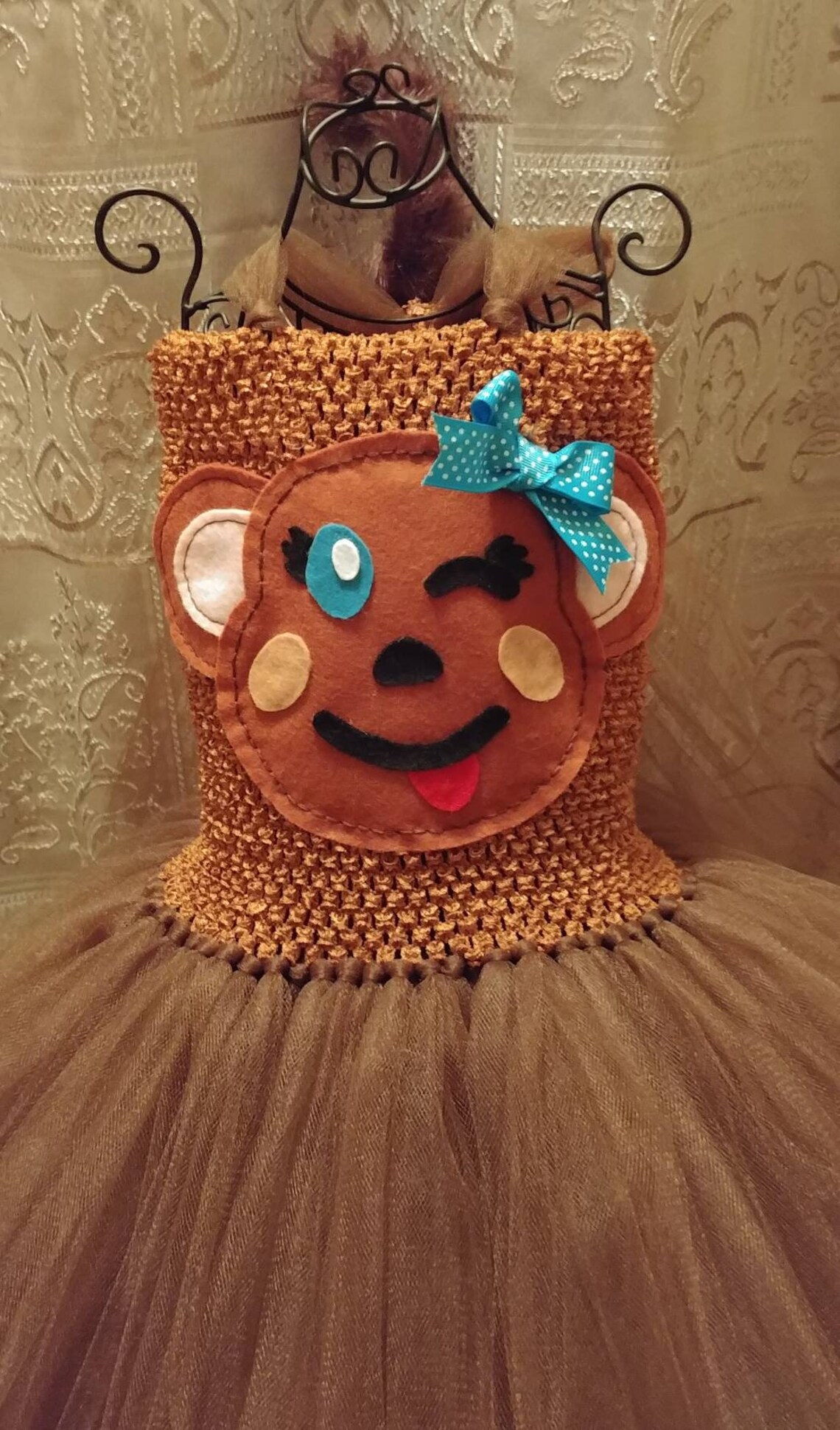 Monkey Costume Monkey Tutu Dress Baby Toddler Girls Halloween | Etsy