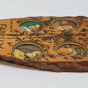 Vintage 1960 Rockaway Beach F. Plasman Wooden Log Family Tree - Etsy