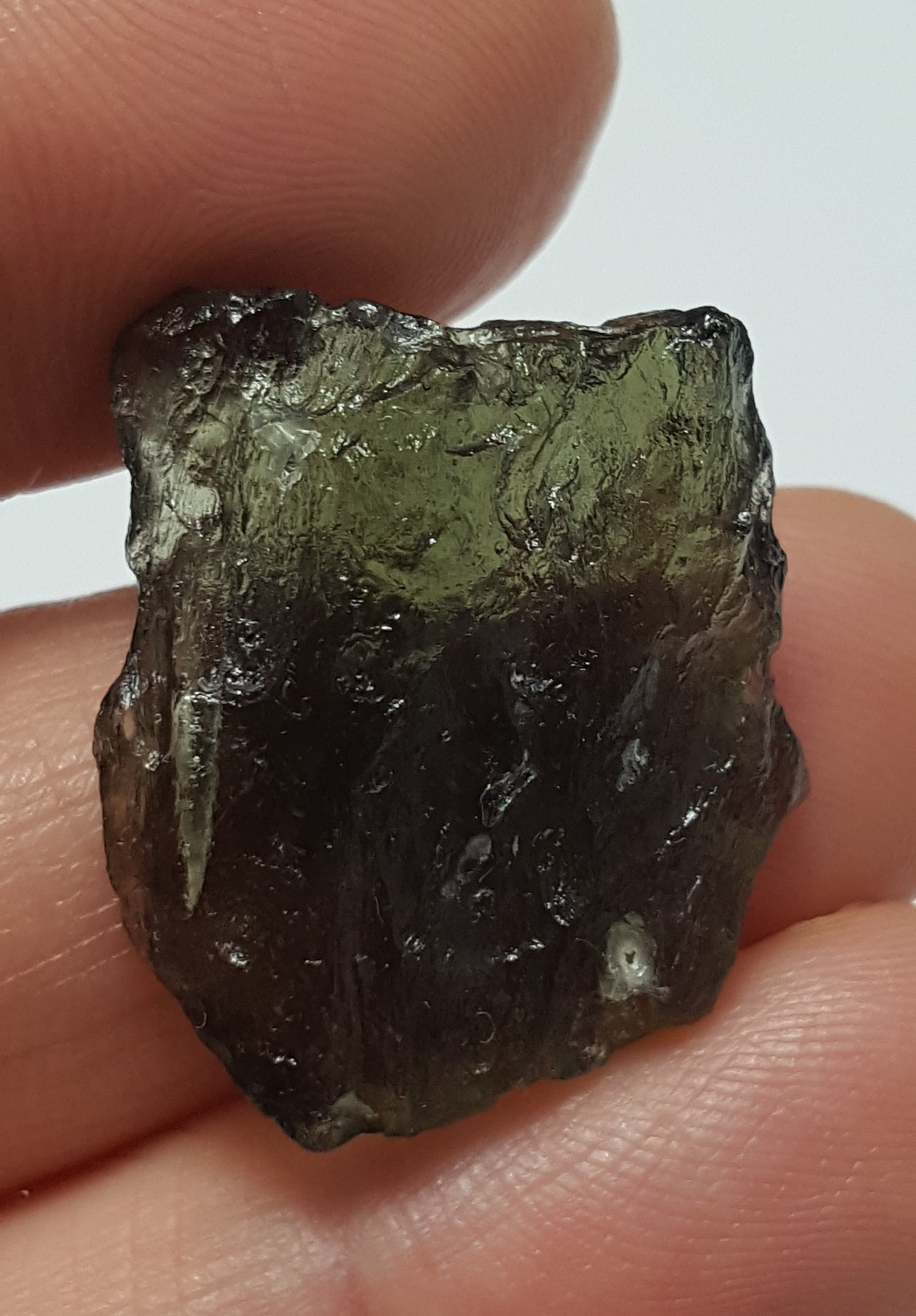 Moldavite- Czech Republic- Nice Tektite- Excellent Color and Texture- 3 ...
