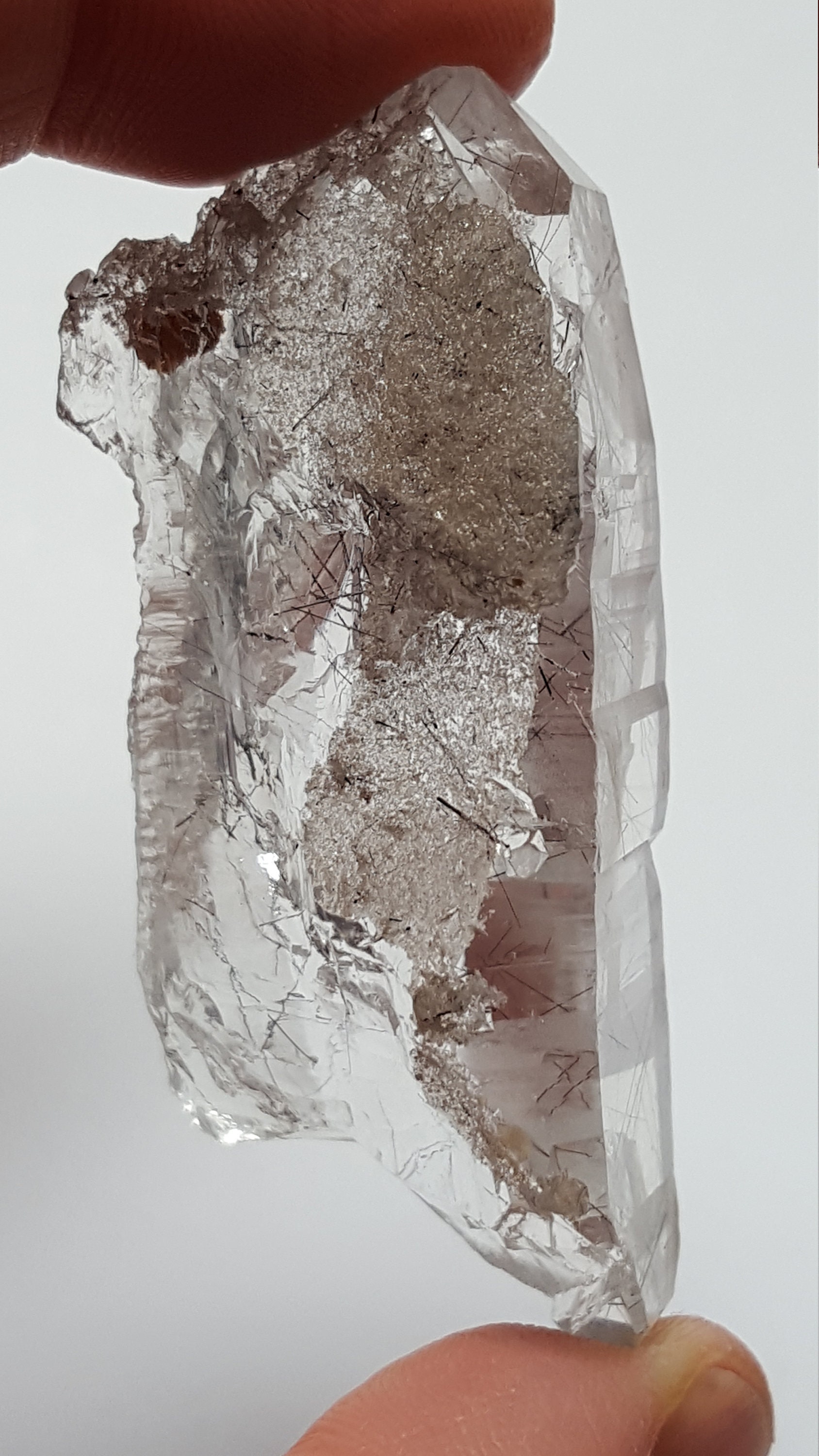 Cathedral Quartz with Tourmaline Inclusions from Brazil- Beautiful ...