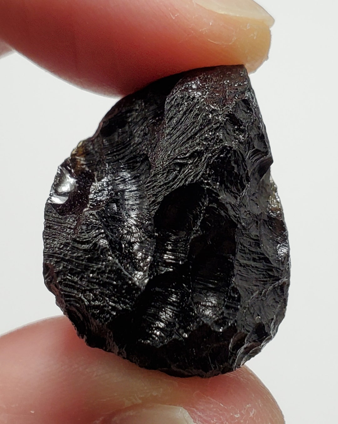 Tektite From Thailand: 10 Gram Thailandite, Indochinite- Deep Grooves ...