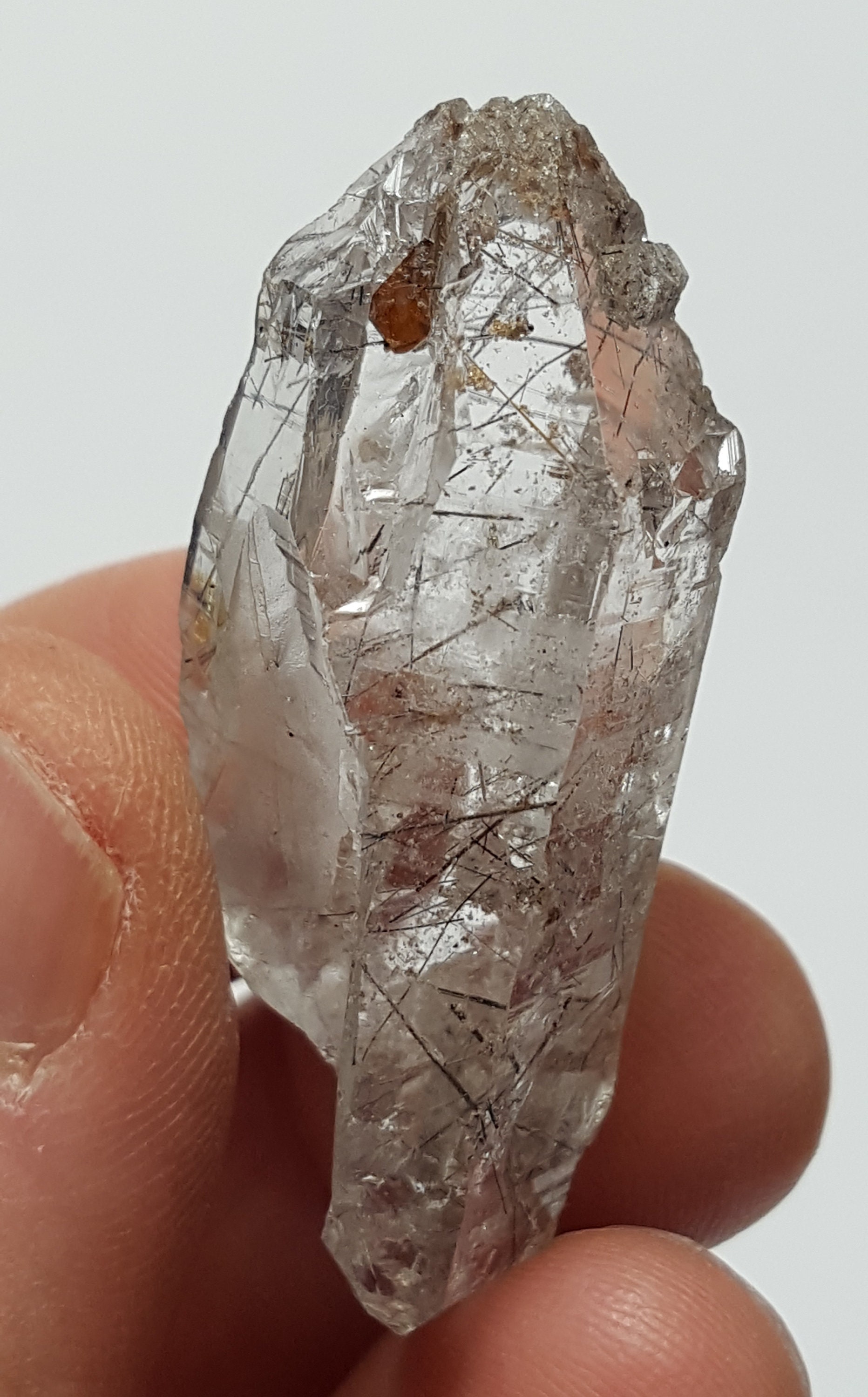 Cathedral Quartz with Tourmaline Inclusions from Brazil- Beautiful ...