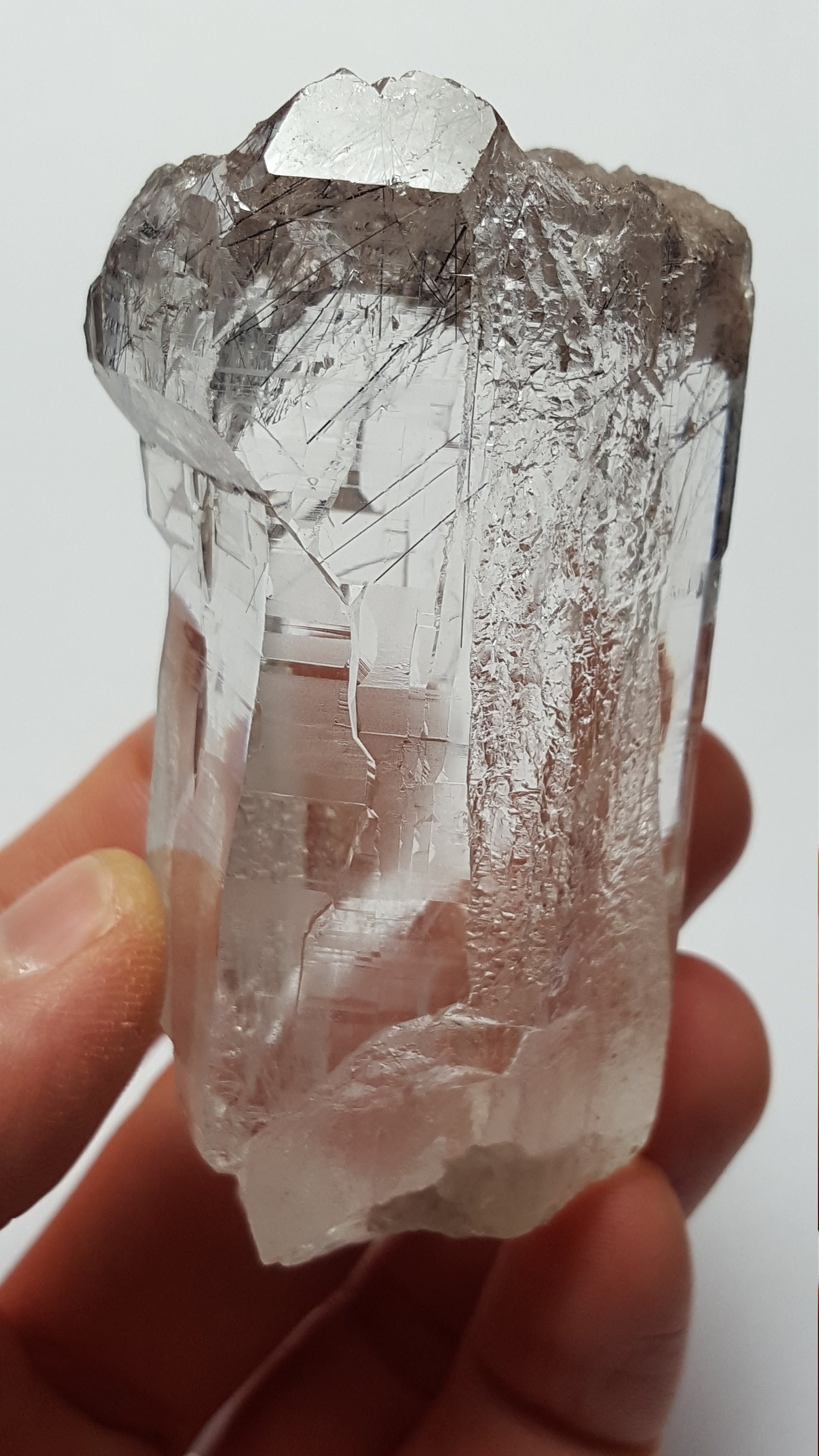 Cathedral Quartz with Tourmaline Inclusions from Brazil- Beautiful ...