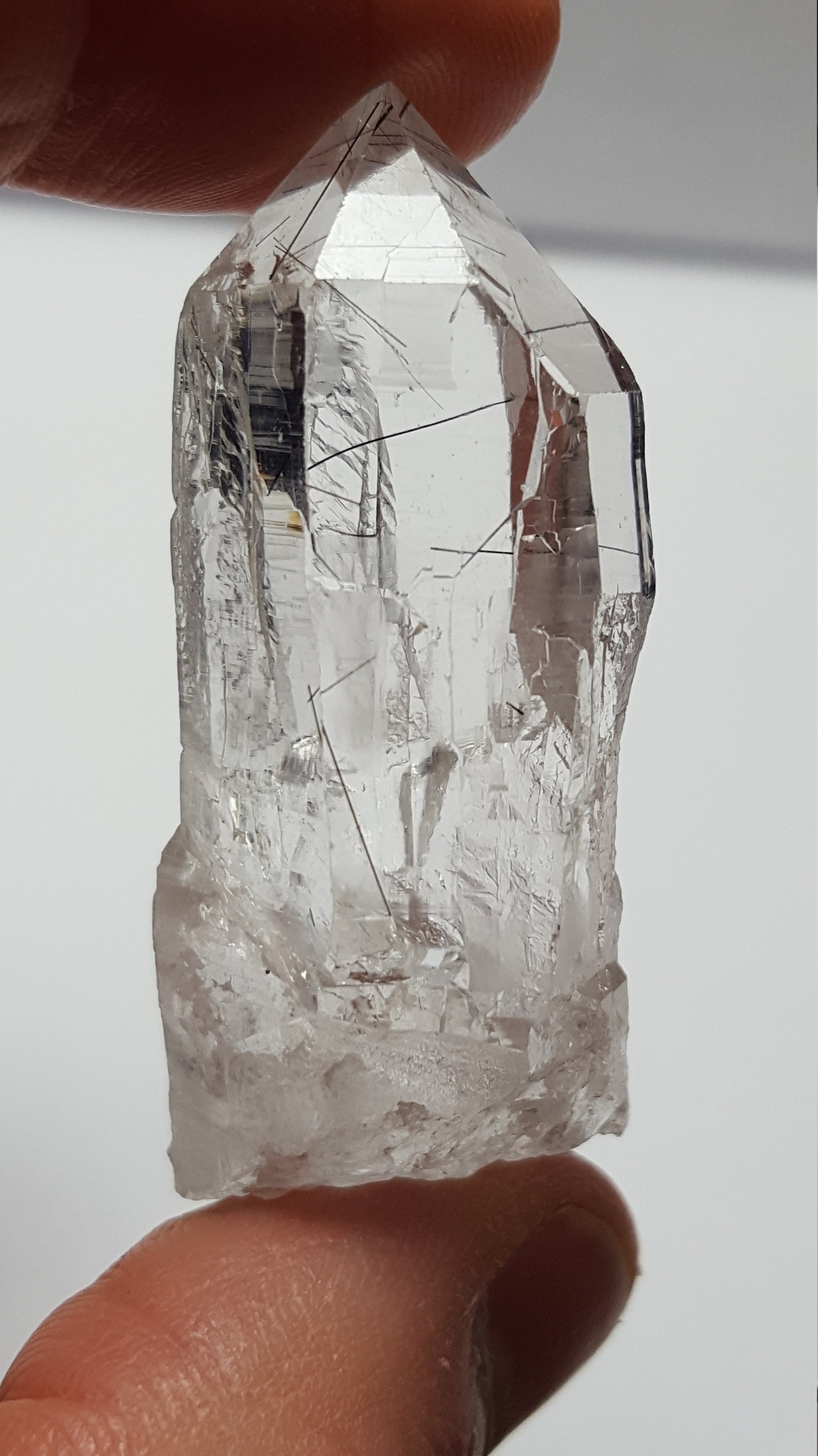 Cathedral Quartz with Tourmaline Inclusions from Brazil- Beautiful ...